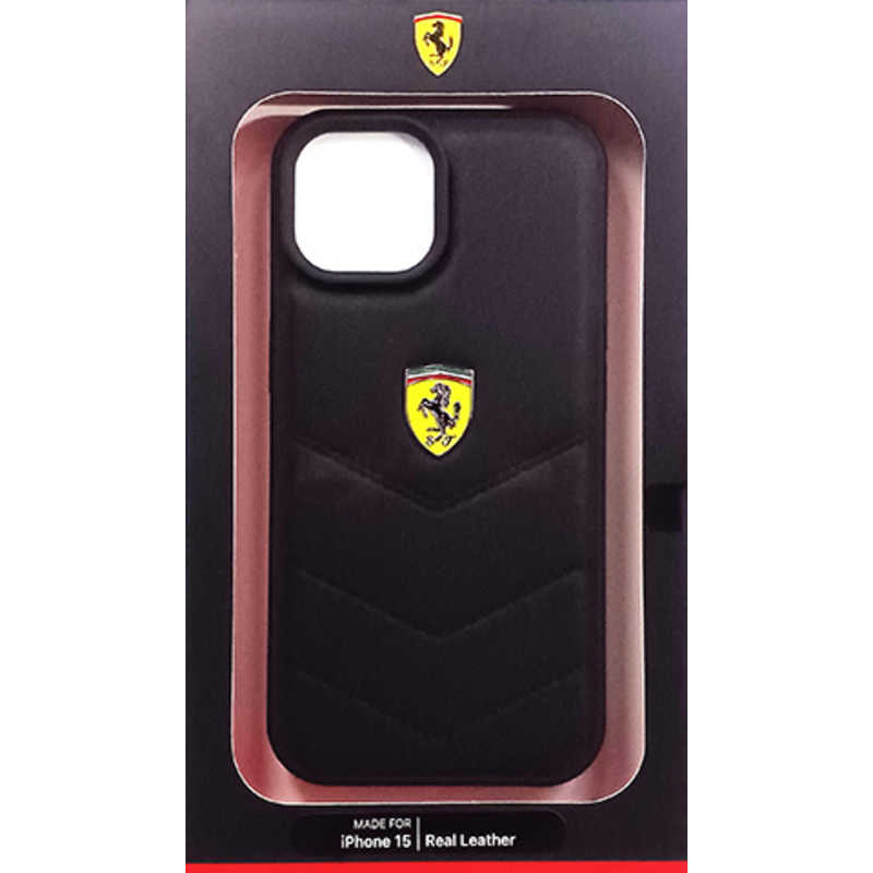 【商品解説】FERRARIライセンスケースiPhone15用 本革 背面ケース【スペック】●型式：FEHCP15SRDUK（FEHCP15SRDUK）●JANコード：4526397119829素材 / 機能：背面ケース機種：iPhone 1...