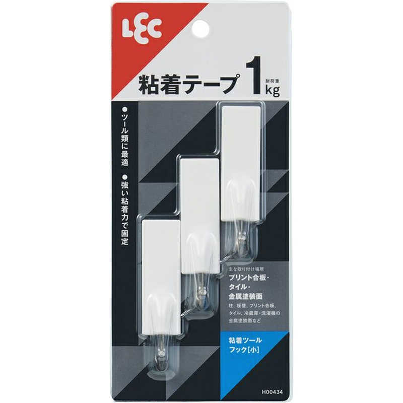 【商品解説】●強い粘着力で固定●薄くても丈夫なポリカ—ボネート製。【主な取り付け場所】プリント合板・タイル・金属塗装面（柱、板壁、プリント合板、タイル、冷蔵庫・洗濯機の金属塗装面など）【スペック】●型式：（H00434）●JANコード：49...