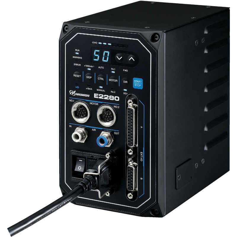 【商品解説】●E2000シリーズ用コントローラです。【仕様】・回転速度（min［［の−1乗］］）： 1000〜50000・電源（V）： AC100〜240・最大出力（W）： 200・幅（mm）： 108・奥行（mm）： 167.7・高さ（m...
