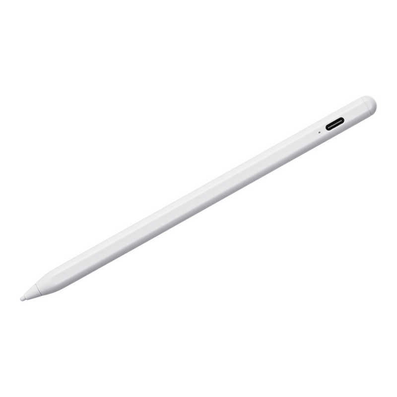 【商品解説】Apple iPad＆汎用モード切り替え可能なハイブリッド充電式極細タッチペン。ホワイト。●Apple iPad＆汎用モードの切り替えが可能な充電式タッチペンです。※Apple iPadモードの場合、2018年モデル以降に対応し...