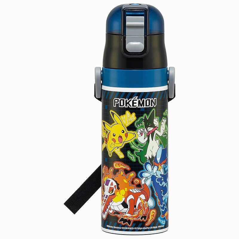 【商品解説】ワンプッシュオープンで、飲みたい時にサッと飲めるステンレスボトル。ネームプレート付きのショルダーベルト。真空二層構造なので、保冷効果が長持ち。※火傷の恐れがありますので熱い飲み物を入れないでください。・ワンプッシュで簡単オープン...