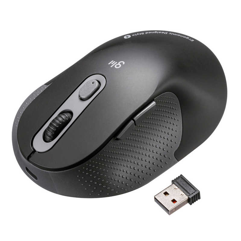 【商品解説】●USB AレシーバーとBluetoothで接続できるコンボワイヤレスマウスです。●2つのパソコンを切り替えてつかえる便利なマウスです。●エルゴ初心者でも使いやすい手をかぶせるように載せて使うタイプです。●約50分で充電できる急...