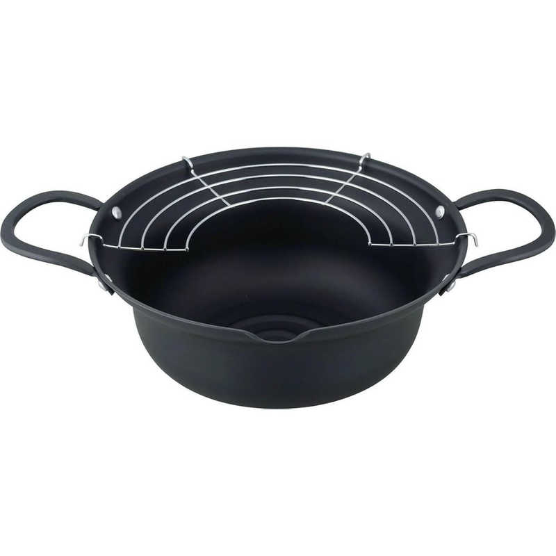 【商品解説】天ぷら鍋は保温性が良く、素材を入れても油の温度が下がりにくい鉄製鍋がおすすめです。油ハネを抑え、油の量も節約できる段付きタイプ。揚げ物の油がきれるアミ付で便利です。油の移し替えがしやすい注ぎ口付です。【仕様】100・200V熱源...