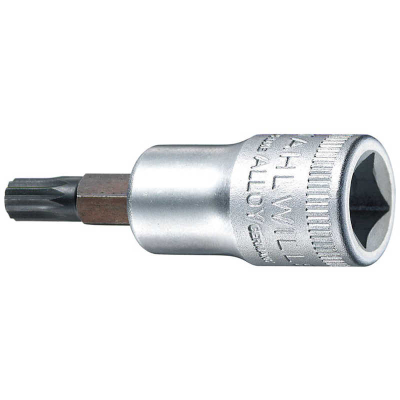 【商品解説】●トライスクエア(三重四角・XZN)スクリュー用。●差込角(SQ；inch)：3/8●サイズ：M10●全長(L1；mm)：52●軸長(L2；mm)：20●ソケット部外径(d；mm)：17.8●質量(g)：63●先端部径(mm)：...