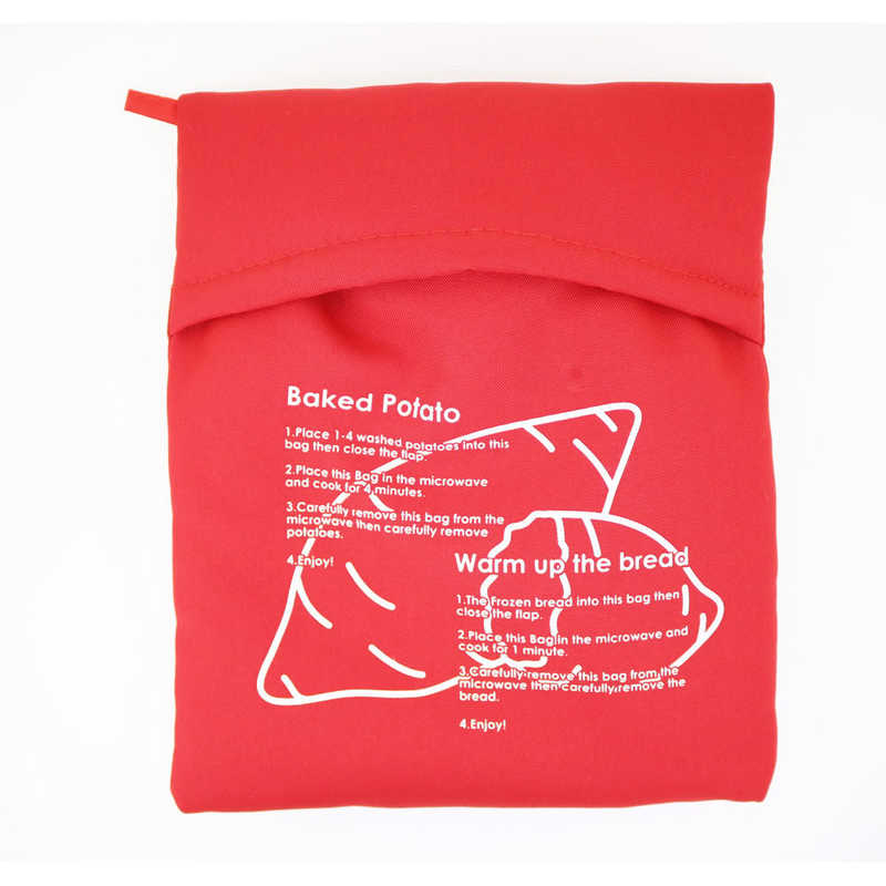 【商品解説】さつま芋をバッグに入れてチンするだけ！繰り返し使えてエコな調理バッグ。さつま芋以外にもジャガイモ・トウモロコシ、冷凍パンにも最適！マイクロ波によって食材に含まれている水分が加熱し、焼きいもバッグのなかで起こる水蒸気と暖かい空気の...
