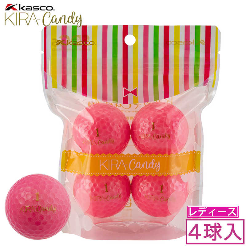 【商品解説】かわいいだけじゃナイ軽くて、飛ぶ。軽量化により高初速で軽やかに飛距離アップ。白よりも見えるKIRAシリーズ＋パール光輝材入りクリヤ仕上げ43.5gの軽量ボールで ボール初速がアップボールが高く上がる高弾道392ディンプルとの相乗...
