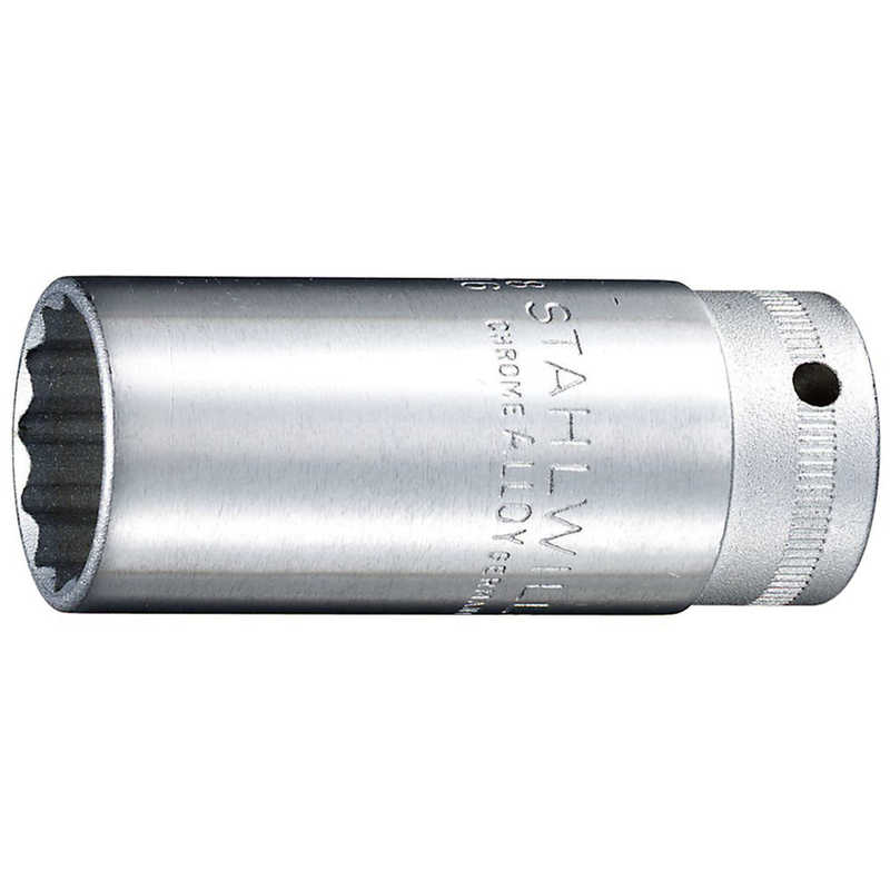 【商品解説】●AS-drive(面接触)で、より高品質なHPQシリーズの3/8SQディープソケット。●12角タイプ。●差込角(SQ；inch)：3/8●サイズ(mm)：18●全長(L；mm)：65●ソケット部外径(d1；mm)：24.2●差...