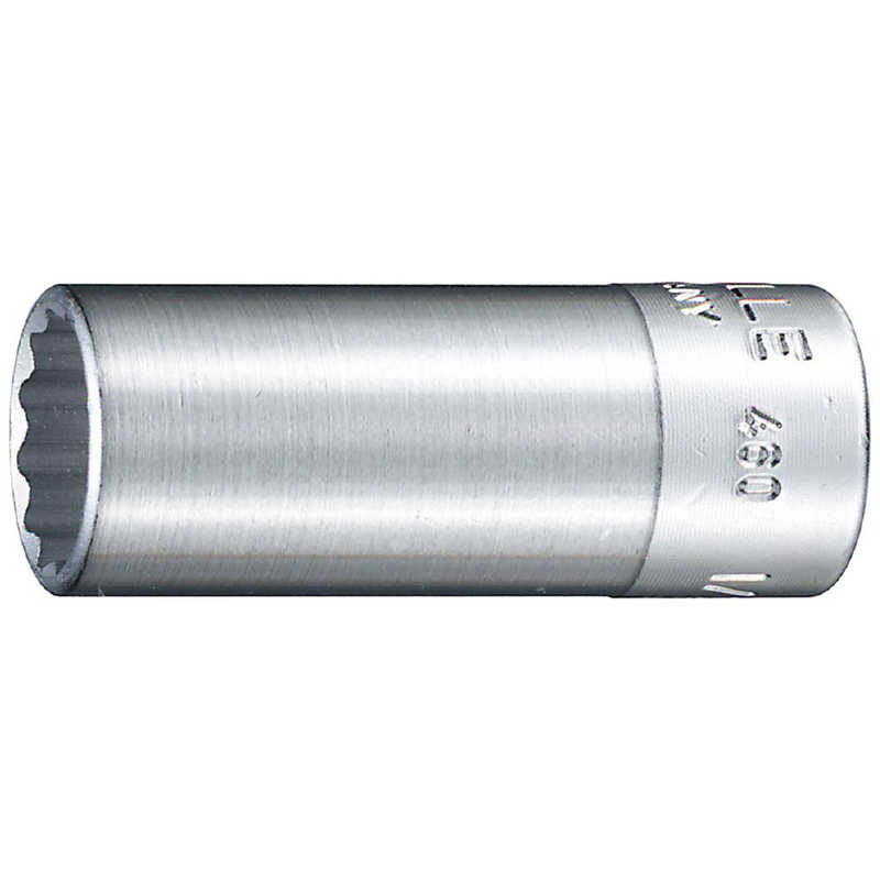 【商品解説】●AS-drive(面接触)で、より高品質なHPQシリーズの3/8SQセミディープソケット。●12角タイプ。●差込角(SQ；inch)：3/8●サイズ(inch)：7/16●全長(L；mm)：38●ソケット部外径(d1；mm)：...