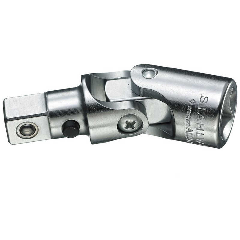 【商品解説】●入り組んだ場所での作業に便利な1/2SQのユニバーサルジョイント。●ソケット類の確実な着脱を容易に行えるクイックリリースタイプ。●差込角(SQ)：1/2●全長(mm)：80●外径(mm)：25●質量(g)：157【スペック】●...