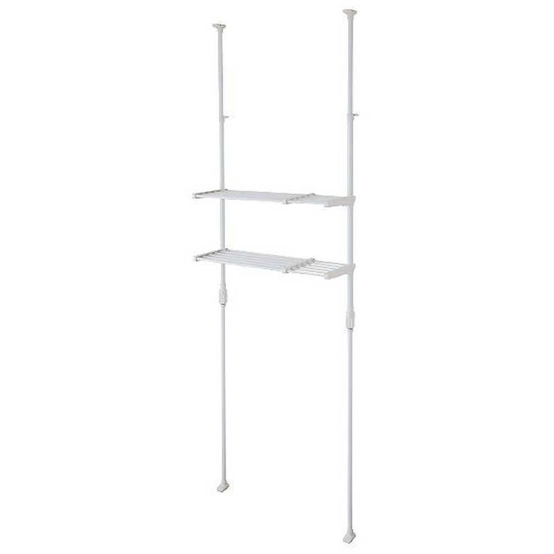 【商品解説】●ラック全体の幅・高さ・棚の高さを調整できる、伸縮式の突っ張りランドリーラックです。●棚の高さは、199〜265cmまで伸縮ができます。棚の幅は、63〜93cmまで伸縮ができます。●洗濯機の場所や、突っ張り棒の設置場所に合わせて...