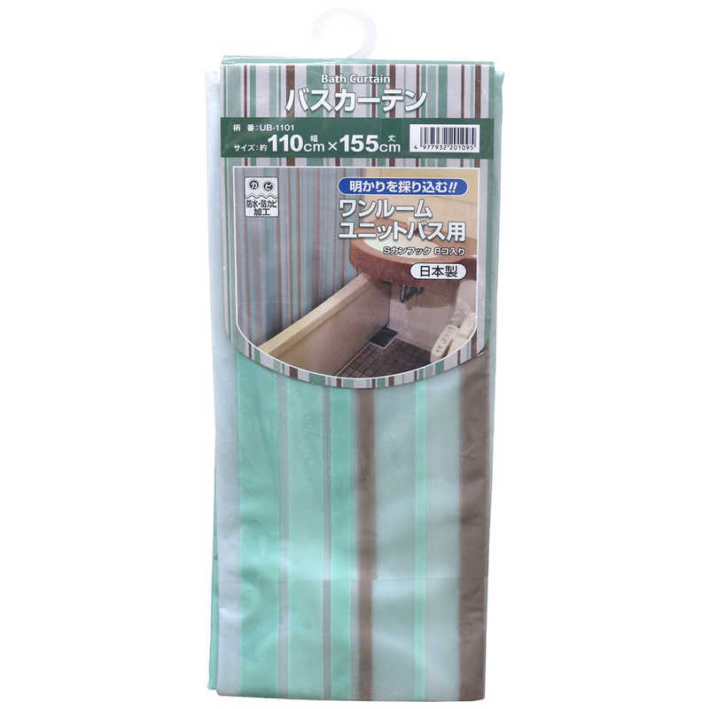 【商品解説】●水や湿気、汚れに強い防水・防カビ加工のバスカーテンです。●ユニットバスに最適なサイズです。●バスタブのシャワー飛散防止としてお使いいただけます。●バスルームの湿気を外に逃がさないので、保温効果も期待できます。【仕様】・商品サイ...