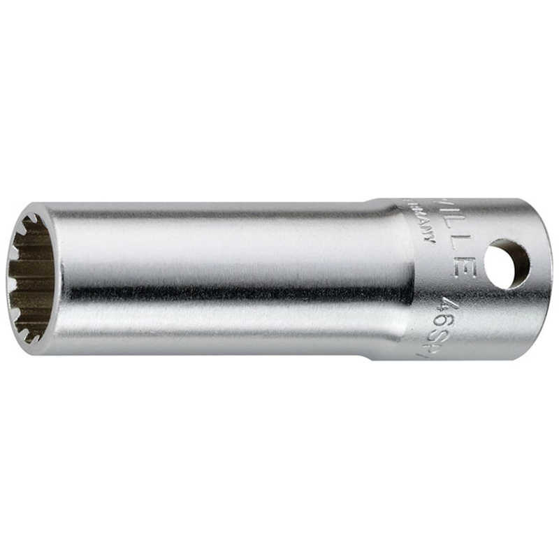 【商品解説】●より高品質なHPQシリーズの3/8SQスプラインディープソケット。●差込角(SQ；inch)：3/8●スプラインサイズ(mm)：14●サイズ(inch)：7/16●全長(L；mm)：54●ソケット部外径(d1；mm)：16●差...