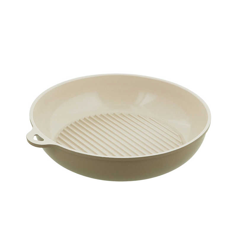 【商品解説】油を落としてヘルシーに 波型形状にすることで、余分な油を食材から落とし、よりヘルシーな調理が可能。綺麗な焼き目で、香ばしさが際立ちます。食材から出た余分な油をながす溝があるので、さらにヘルシーに。 焼きムラなく調理 ダイキャスト...