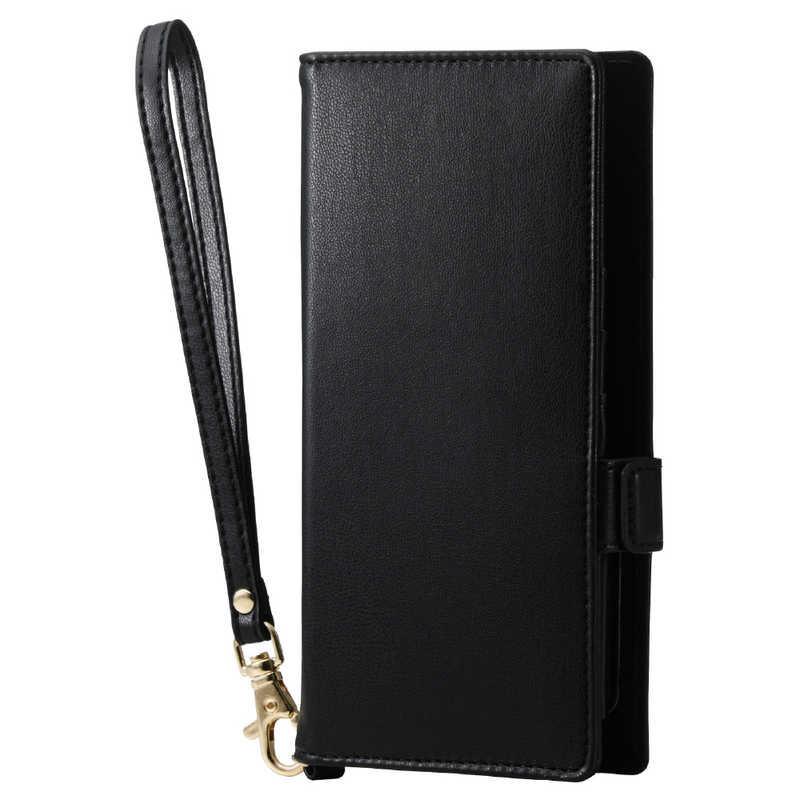 【商品解説】大型カメラの端末にも対応し、4つのカードポケットとハンドストラップが付属した手帳型マルチスマホケース(Lサイズ)です。スマートフォンがピタッとくっつく自己吸着シートを採用し、端末を選ばずに使用できます。※端末によっては吸着が弱い...