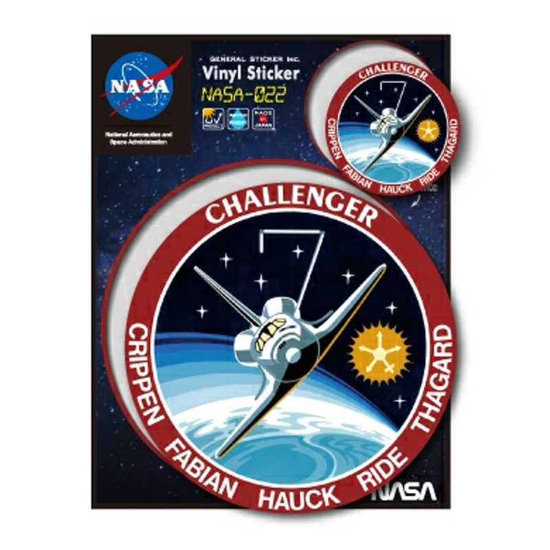 【商品解説】NASA公認ステッカー。ワッペンモチーフのステッカーが勢揃い。こちらの商品は耐水、耐光性のあるステッカーです。屋外はもちろん、スマホ、PC、スーツケースなど様々なところに貼ってお楽しみ下さい。●サイズ幅72mm×高さ95mm（シ...