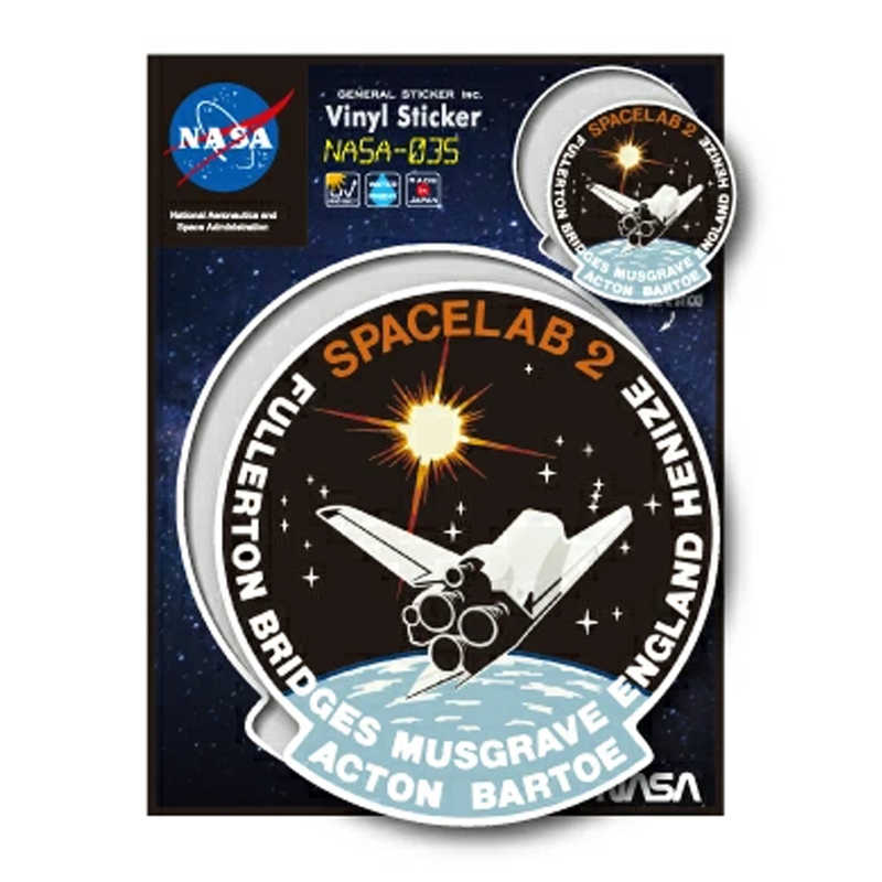 【商品解説】NASA公認ステッカー。ワッペンモチーフのステッカーが勢揃い。こちらの商品は耐水、耐光性のあるステッカーです。屋外はもちろん、スマホ、PC、スーツケースなど様々なところに貼ってお楽しみ下さい。●サイズ幅72mm×高さ95mm（シ...
