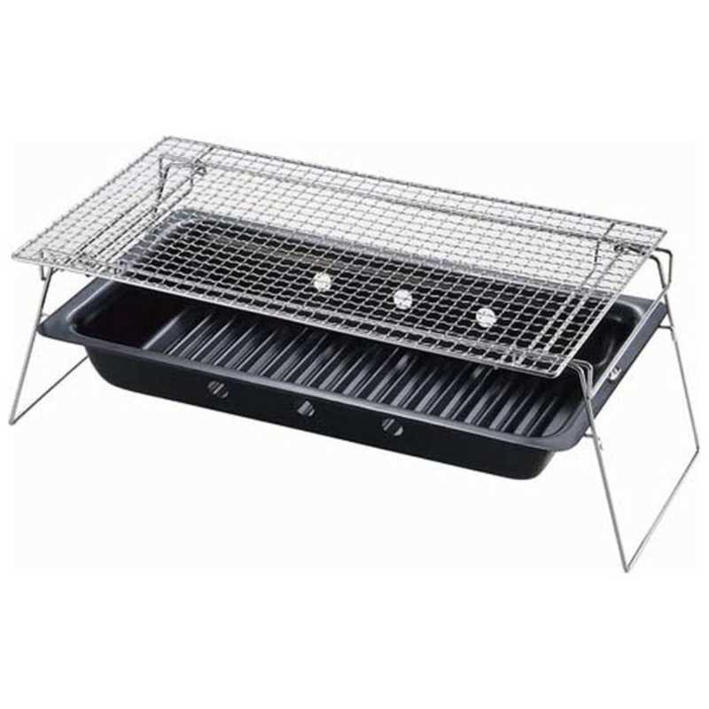 【商品解説】商品の概要・仕様●組立サイズ（約）：幅430×奥行250×高さ170mm●重量（約）：900g●材質：本体：鉄（エポキシ樹脂塗装）、スタンド・バーベキュー網：鉄（クロムめっき）●その他：収納サイズ（約）：幅430×奥行250×高...