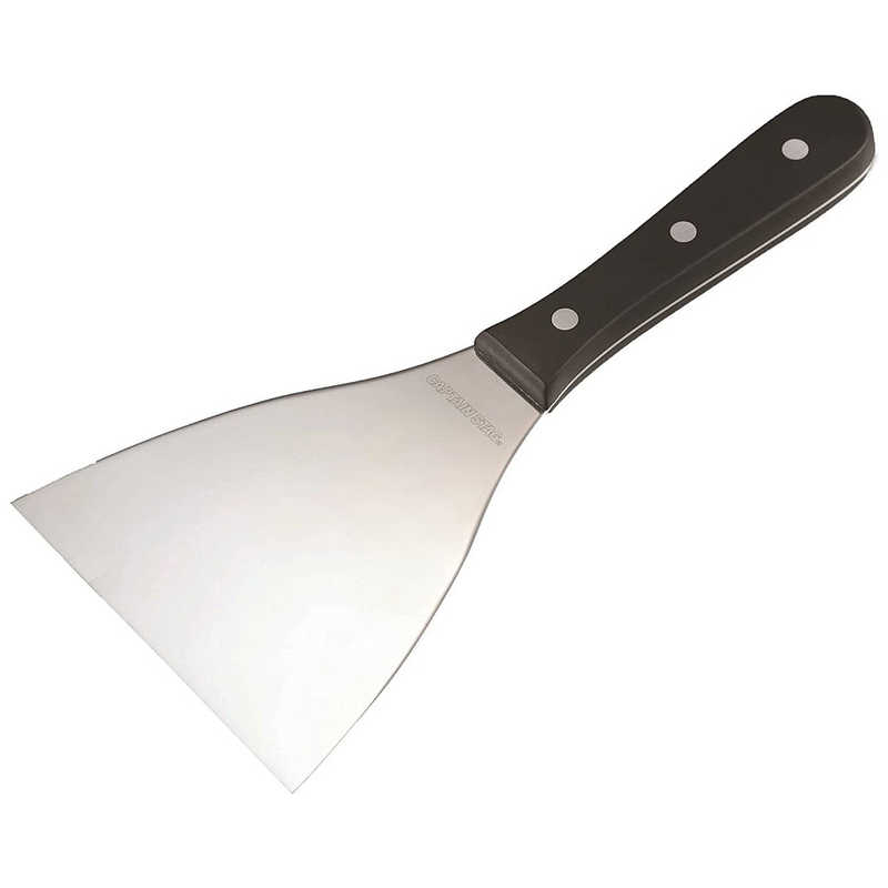 【商品解説】L型だからグリルの中の灰がかき出しやすい。カマドや焚き火台の灰のかき出しに。スコップと灰かき、使い方二通り。●サイズ： 幅130×奥行50×全長485mm●材質： スコップ部： 鉄（アクリル樹脂塗装）、ハンドル： 天然木【スペッ...