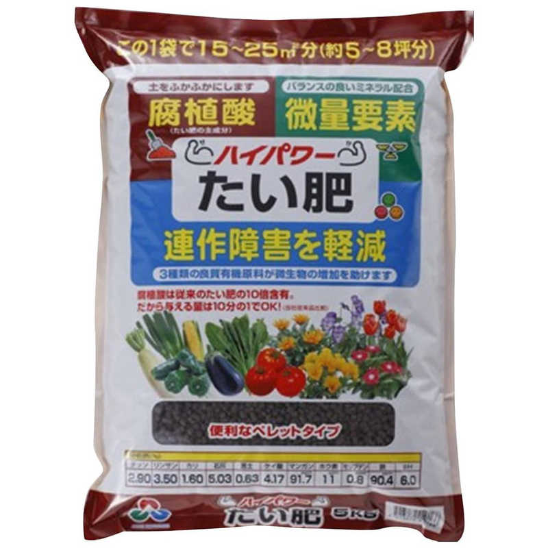 【商品解説】土壌環境を改良し、植物の生育をサポートする土壌改良剤。【スペック】●型式：（ハイパワータイヒ）●JANコード：4513272010166この商品は宅配便でお届けする商品です出荷可能日から最短日時でお届けします。※出荷完了次第メー...