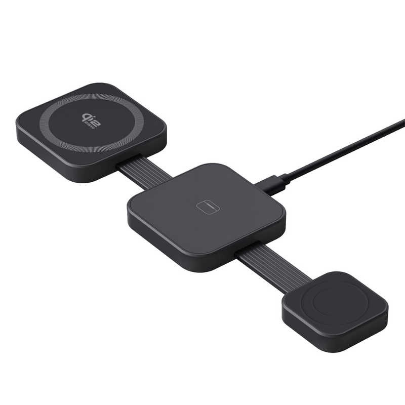 【商品解説】●3in1 ワイヤレス充電iPhone・Apple Watch・AirPods 3台同時に充電が可能。必要な場所に置くだけで充電ができるスマート設計。●Qi2.25W 対応。急速ワイヤレス充電スマートフォン最大25W、イヤホン最...