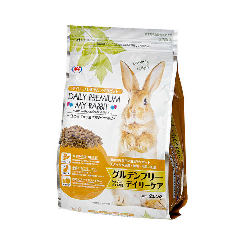 【商品解説】グルテンフリー！ ●商品説明 ●ウサギの健康維持に必要な栄養素をバランスよく配合した全年齢対応の主食ペレットです。●健康的な毎日の生活をサポートするデイリーケアタイプです。●消化・毛玉に配慮して小麦を使わず、おなかにやさしいグル...