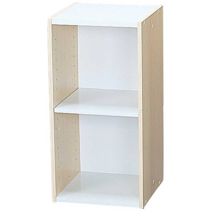 【商品解説】●ちょっとした隙間（スペース）を有効活用できる収納ラックです。●棚は可動棚なので収納物に合わせて高さを調節できます。【仕様】・段数（段）： 2・色： ホワイト/ライトメープル・外形寸法（mm）間口： 300・外形寸法（mm）奥行...