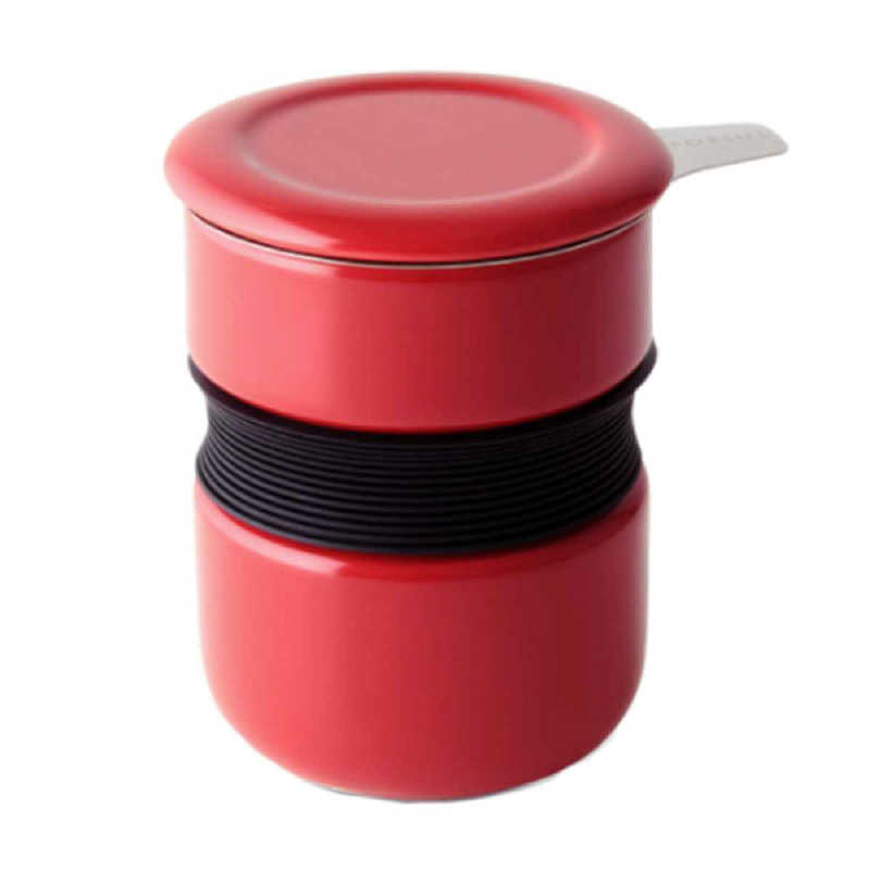【商品解説】●カップの中に茶漉しが入っており、ポットを使わず本格的なティータイムが愉しめます。●茶漉しが大きいのでお茶本来の味を最大限に引き出すことができます。●中央部分の持ち手部分はシリコンを採用しているので熱くなりにくいです。【スペック...