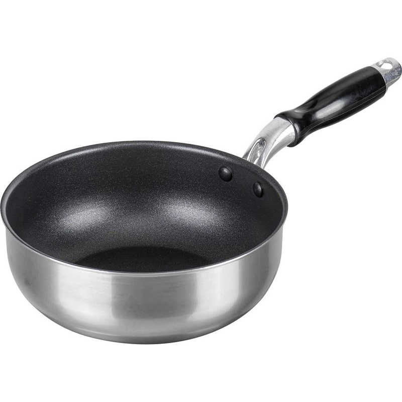 【商品解説】お弁当のおかず作りに、少量の炒めものや煮物に、このサイズがちょうどいい！内面はこびりつきにくく金属ヘラが使える「シルクウェアEL」ふっ素樹脂加工です。熱の伝わり方が良いアルミと丈夫なステンレスの二層鋼で、お料理をおいしく仕上げま...
