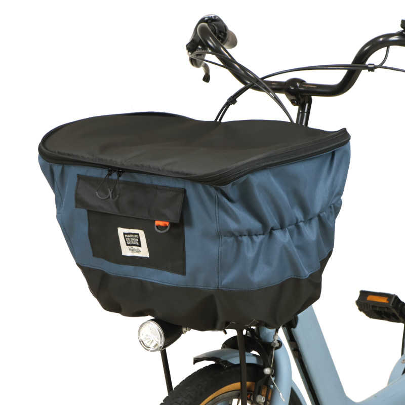 【商品解説】荷物の多さに合わせてカバーの容量を増やせるバスケットカバー「PENTA」新発売 「適合カゴサイズ」上部外周：122cm〜147cm程度（一般カゴ〜電動アシスト車用前カゴ）※新聞カゴや特殊カゴには取付け出来ません。「材質表示」黒生...
