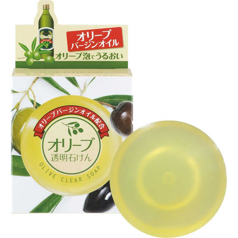 【商品解説】オリーブバージンオイル配合植物性透明石けん。植物の力でしっかり洗浄し、うるおいを保つ素肌にやさしい洗い心地の洗顔石けん。オリーブ油など植物のオイルとエキスのうるおい成分と果実と花の精油をミックスした自然な香り。石けん素地は100...