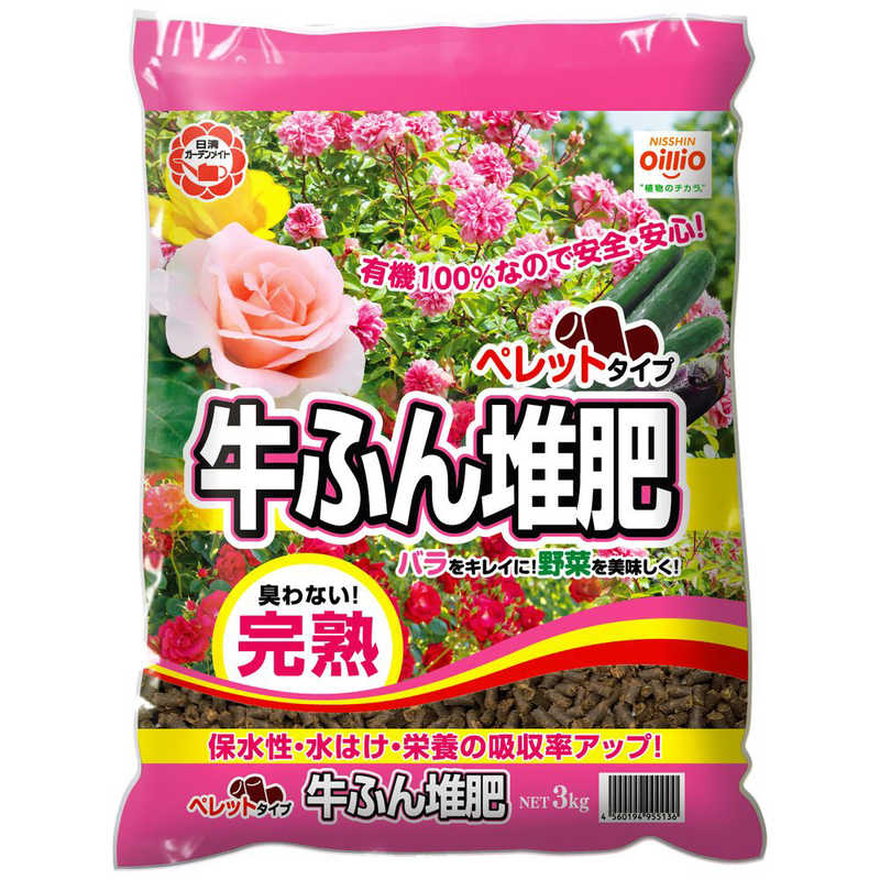 【商品解説】牛ふんを100％使用した有機肥料のペレットです。肥料としての登録保証票も取得済みです。使いやすい3kg入りで、幅広い園芸用途にご利用いただけます。【スペック】●型式：（ギュウフンタイヒペレット）●JANコード：456019495...