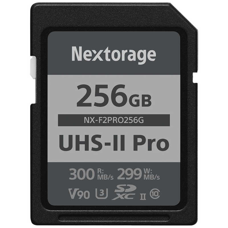 【商品解説】UHS-II V90 256GB SDXC SDカード 最大読出し速度300MB/s 最大書込み速度299MB/s pSLC 4K/8K録画 ●過酷な撮影シーンで活躍 Nextorage NX-F2PROシリーズ UHS-II ...