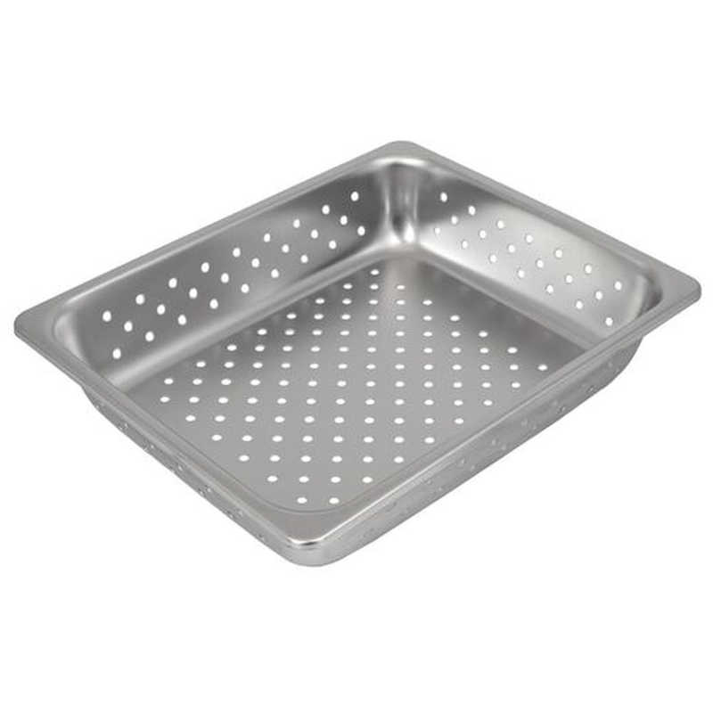 【商品解説】●穴あきタイプのホテルパンです。●スチコンを使用した蒸し料理・水切に。●半カールフランジで洗浄しやすい。●耐久性と耐食性に優れたステンレス製です。【用途】・湯煎ウォーマー、サンドイッチテーブル、ドロワーテーブル、バイキングなど様...