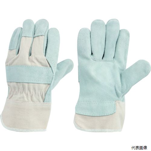 【特長】 ●良質の牛床革を使用した手袋ですので、耐摩耗性に優れており使うほど手になじみます。 ●甲部に綿布を使用しているためソフトで使いやすく、通気性にも優れているためムレにくく、作業性を高めます。 ●強さと作業性を兼ね備えた、帆布＆床革の...