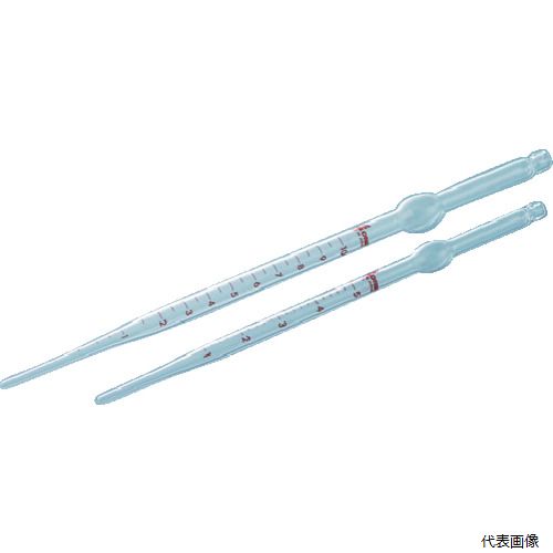 【特長】 ●容量精度に優れています。 【用途】 ●実験に。 ●容量(ml)：1 ●目盛(ml)：0.1 ●全長(mm)：240 ●体積許容誤差：±0.06mL ●色：透明 ●外径(mm)：8 ●分注範囲(ml)：1 ●上部胴径(mm)：8 ...