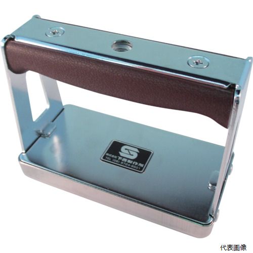 【特長】 ●片手で簡単に操作できます。 ●吸着量は、M10平座金の場合約0.6kg、M4×10ねじの場合約0.7kgです。 【用途】 ●金属工場の鉄片、鉄粉選別に。 【仕様】 ●吸着力(N)：170 ●幅(mm)：106 ●奥行(mm)：5...