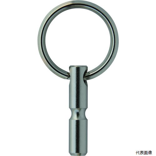 【特長】 ●鍵などがクイックホルダーに装着できる専用キーアダプターです。 【用途】 ●鍵などの携帯に。 【仕様】 ●全長(mm)：30 ●クイックホルダー用キーアダプター ●対応サイズ：対辺6.35mm六角軸 【材質／仕上】 ●本体：クロム...