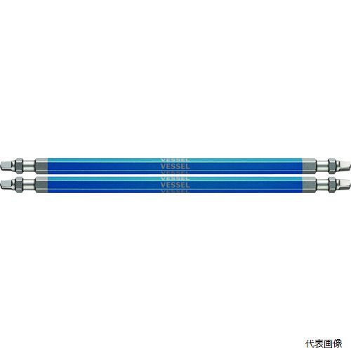 【特長】 ●六角面すべてにカラー印刷をしており、塗装品のようなにじみがなくシャープなエッジです。（全長200／300mmを除く） ●10色カラーでサイズを色分けし、ビットが選びやすくなっています。 ●ビット材はダイハード鋼（最高硬度HRC6...