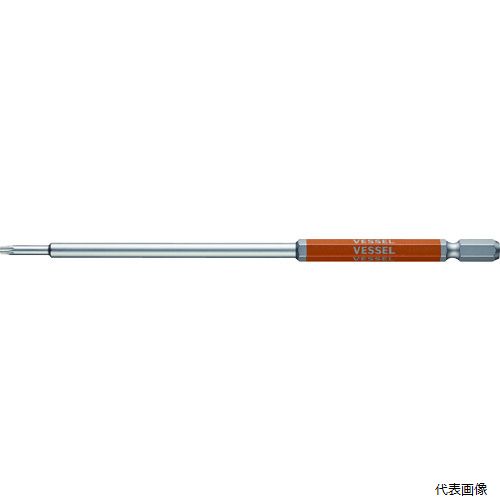 【特長】 ●トルクス［［R下］］独特なネジ穴形状にフィットする世界標準の寸法で加工しています。 ●正式ライセンスをもとに製造するトルクス［［R下］］ビットです。 ●剛彩ビット用に開発した印刷機により六角面すべてにカラー印刷、塗装品のようなに...