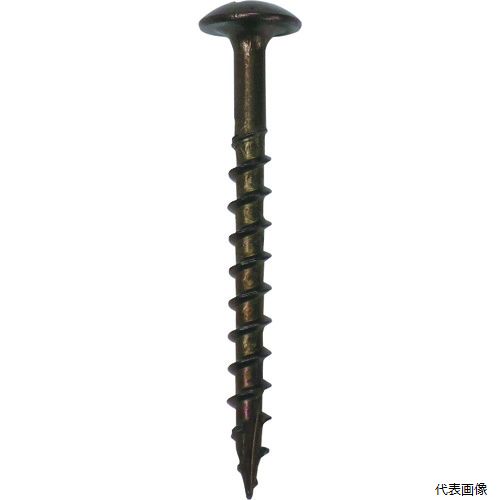 【特長】 ●樋受金具の釘穴にも打てるねじ径3.5mmを採用しています。 【用途】 ●樋受金具の取り付けに。 【仕様】 ●寸法(mm)d：3.5 ●全長(mm)：38 ●ねじ部長さ(mm)：32 ●頭部径(mm)：8.5 ●適合ドライバー：プ...