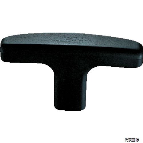 【特長】 ●ハンドル操作で垂直に持ち上げる部分に使用できます。 【仕様】 ●ノブ高さ(mm)：33 ●ねじ寸法：M6×1.00 ●ねじ深さ(mm)：18 ●幅(mm)：15 ●耐熱温度(℃)：130 ●長さ(mm)：56.5 ●めねじタイプ...