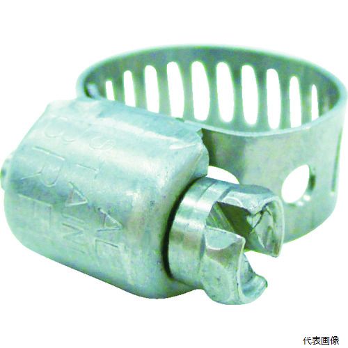 【特長】 ●低い適用トルクと高いシーリング圧で、耐食性に優れています。 【用途】 ●エア管、燃料管用。 ●小径管用のホースバンド。 【仕様】 ●最大径(mm)：16 ●最小径(mm)：5.6 ●バンド幅(mm)：7.9 ●厚さ(mm)：0....