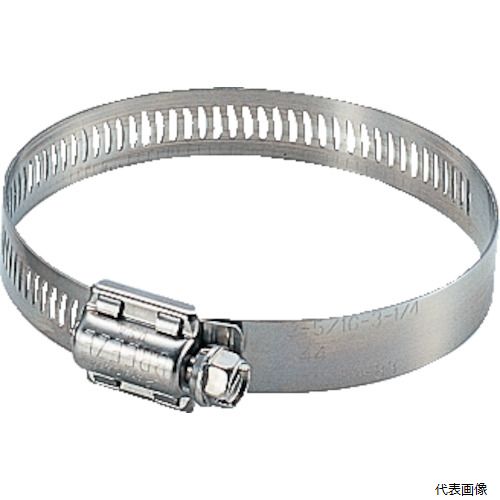 【特長】 ●標準タイプで幅広く使用可能で、耐食性に優れています。 【用途】 ●一般産業、自動車関連用。 ●科学、建設、空調配管、下水管などの締結用。 【仕様】 ●最大径(mm)：108 ●最小径(mm)：84 ●バンド幅(mm)：12.7 ...