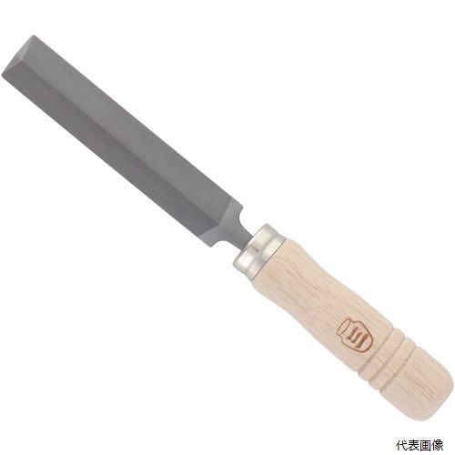 【特長】 ●通常品より若干目が荒い仕様になっていますので、研削力に優れています。 ●ひし形の形状でヤスリ目は単目になっています。 ●硬度が高いので、硬い鋼材も加工できます。 ●木柄付きですのですぐにご使用になれます。 【用途】 ●鋸刃の目立...