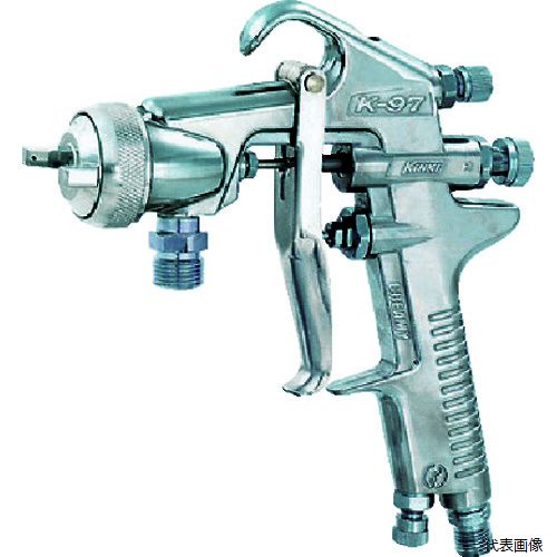 【特長】 ●スプレーガンの中では最も大きく、塗り重ねが少ないため作業効率がアップします。 ●大型ガンですが重量バランスを良くしてあります。 【用途】 ●船舶から乗用車まで幅広い塗装に。 【仕様】 ●ノズル径(mm)：2.0 ●所要圧縮機(k...