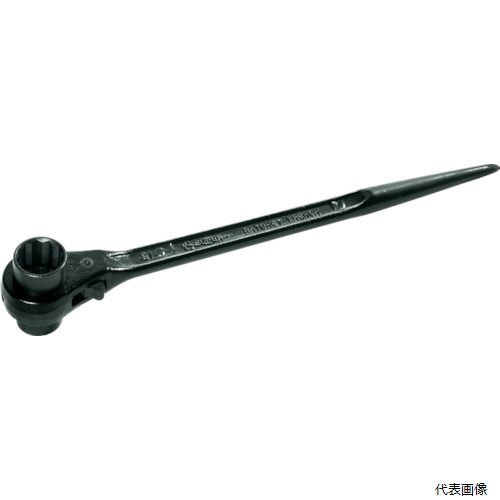 【特長】 ●正逆は切り替え爪式です。 ●カチオン電着塗装です。 ●爪式は切り替え爪の窓が開口により砂かみの時は洗浄が簡単です。 ●安全ロープ取り付け穴を設けています。（17×19・17×21・19×21は2ヵ所） 【仕様】 ●対辺寸法(mm...