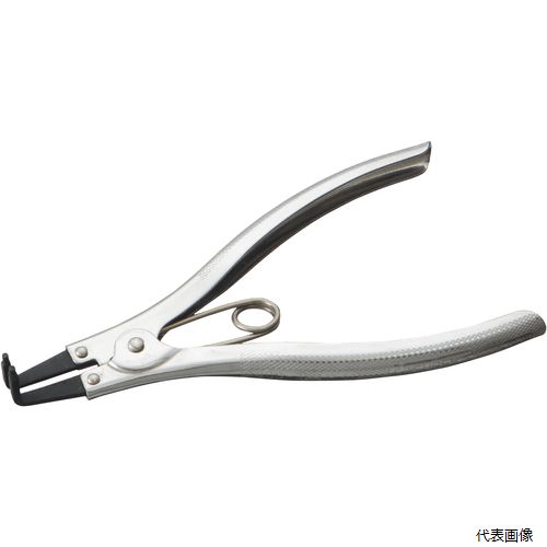 【特長】 ●爪部は構造用合金鋼でリン酸マンガン皮膜処理を施し、優れた耐久性です。 ●グリップ部分はステンレス鋼製で軽量かつ、握りやすい設計です。 【仕様】 ●リング使用範囲(mm)：12〜30 ●爪先端径(mm)：1.7 ●全長(mm)：1...