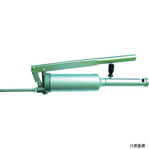【特長】 ●手詰め専用です。 【用途】 ●建機・農機などのグリスアップ。 【仕様】 ●1回吐出量(cc)：1.6 ●ノズル長(mm)：120 ●油槽径(mm)：59.6 ●容量(cc)：200 ●全長(mm)：412 ●最大圧力(MPa)：...
