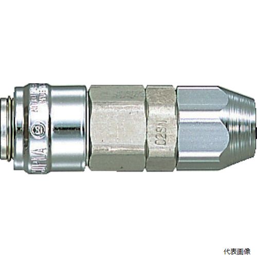 【特長】 ●小型軽量タイプ。 ●押し込むだけのワンタッチ接続。片手でできる操作性が自慢。 ●ハンドツールの手元接続に適した軽量設計。軽量化のため一部本体材質にアルミニウム合金を採用しています。 ●プラグ・ソケットの接続は、押し込むだけのワン...