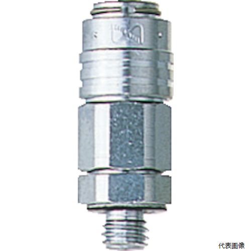 【仕様】 ●適合チューブ外径D(mm)：4 ●最高使用圧力(MPa)：1.0 ●使用流体：空気、水 ●使用温度範囲(℃)：-20〜80 ●耐圧力(MPa)：1.5 ●形状：ソケットSM型 ●接続サイズ：M5×0.8 ●片路開閉型 【材質／仕...